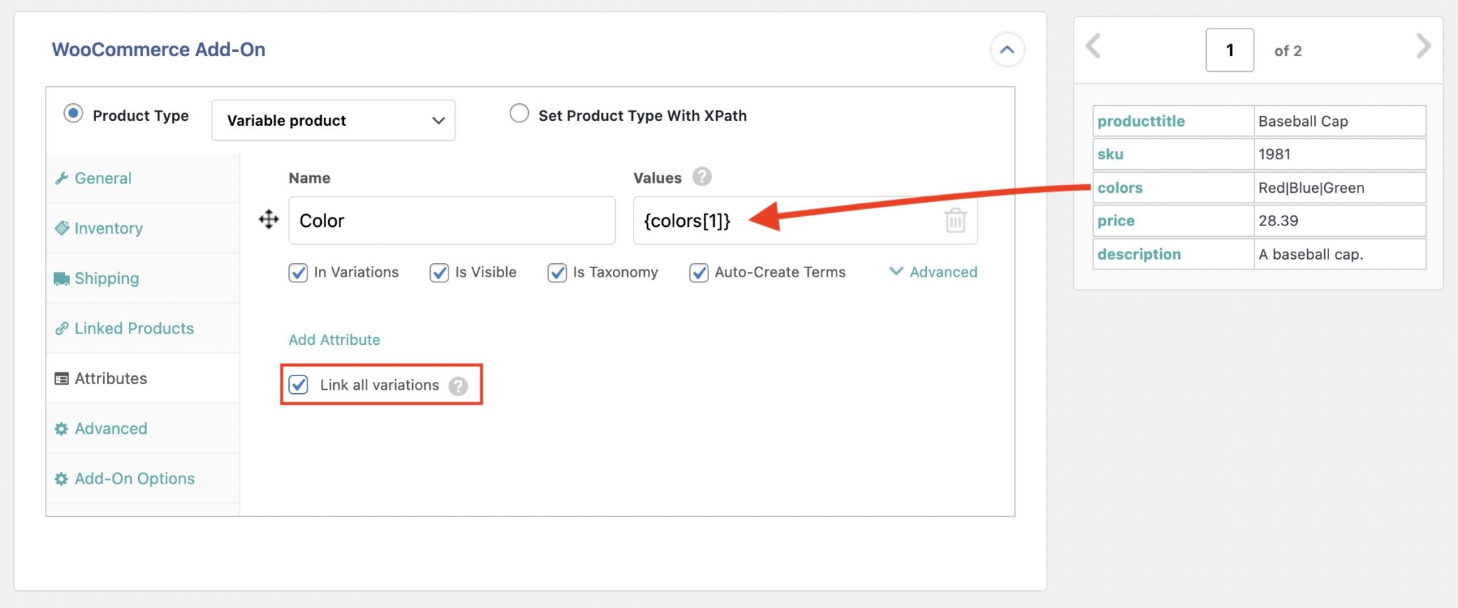 How To Import Variable Products Into Woocommerce Wp All Import