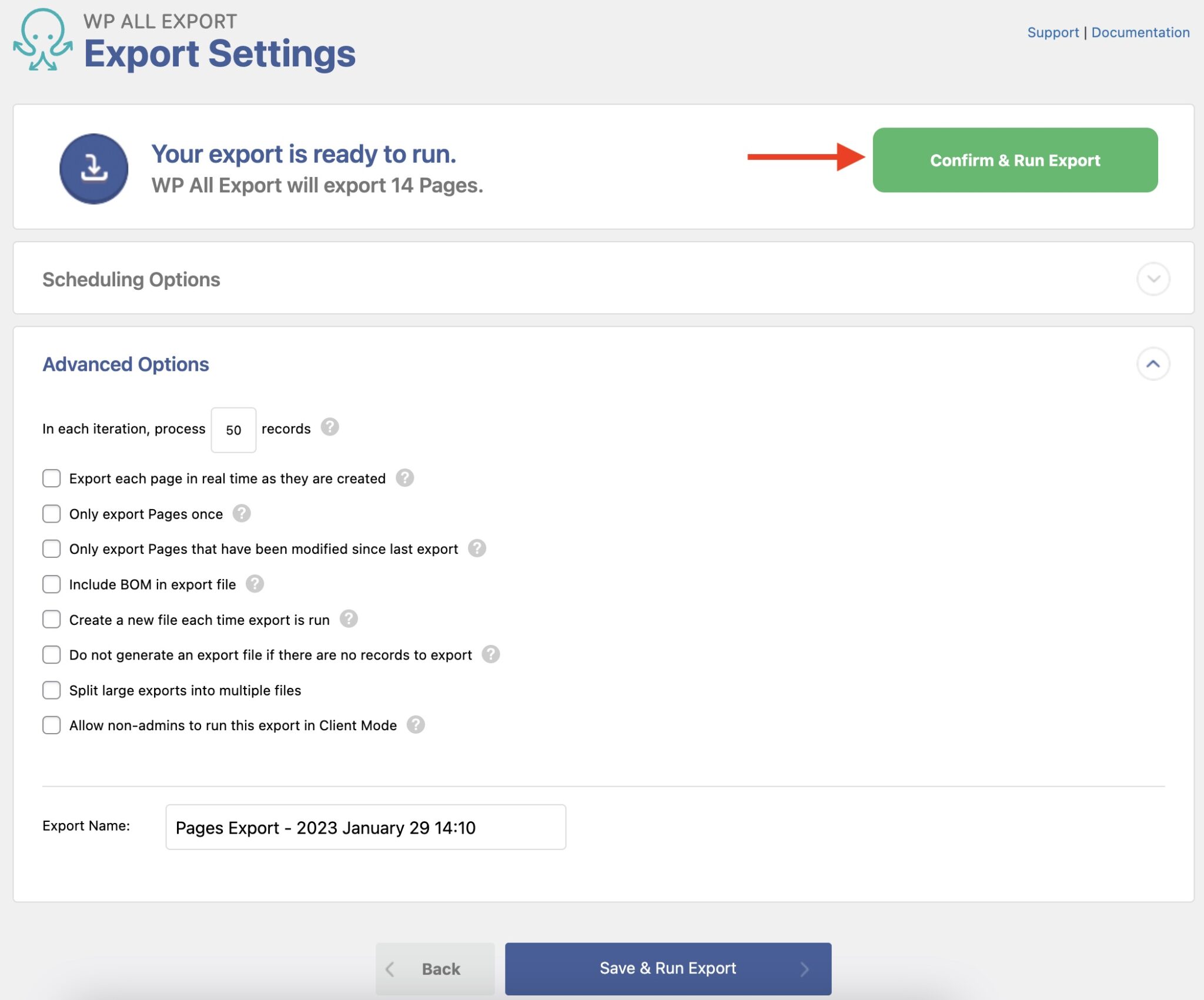 How to Export WordPress Pages - WP All Import