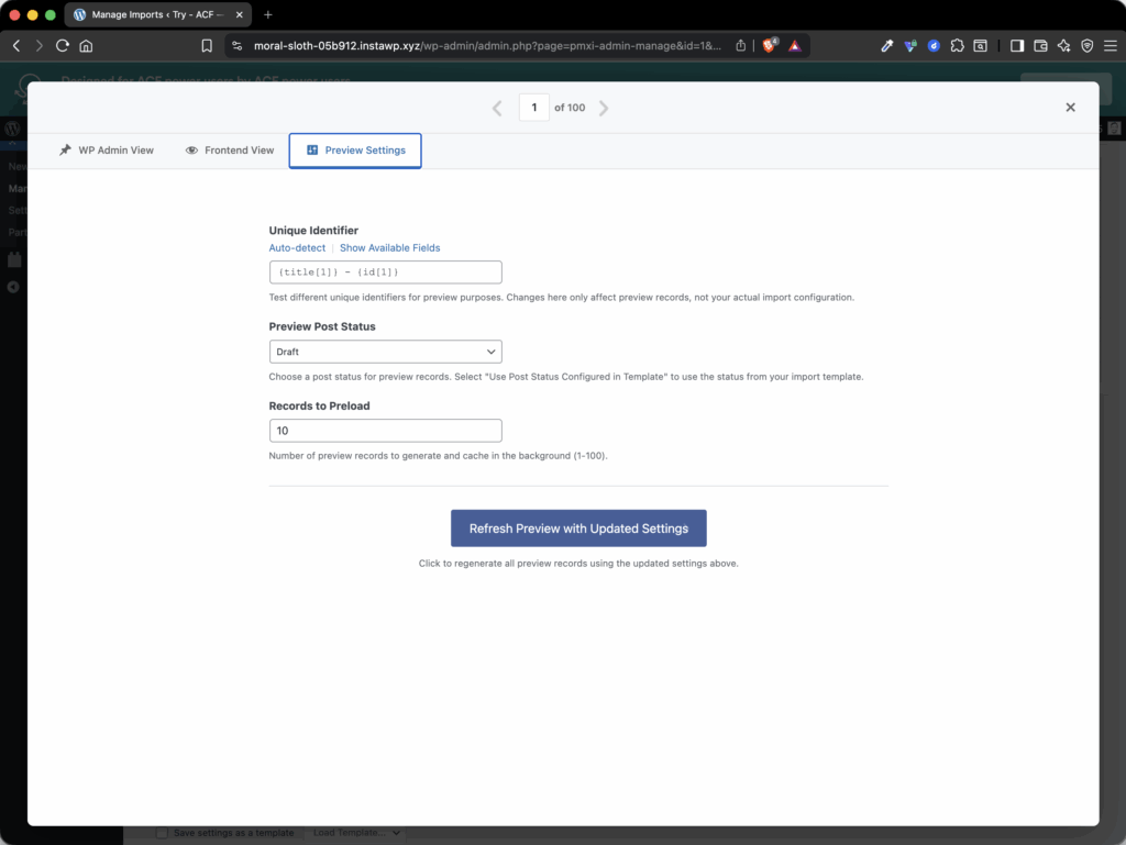 How to Preview An Import Before Running It - WP All Import